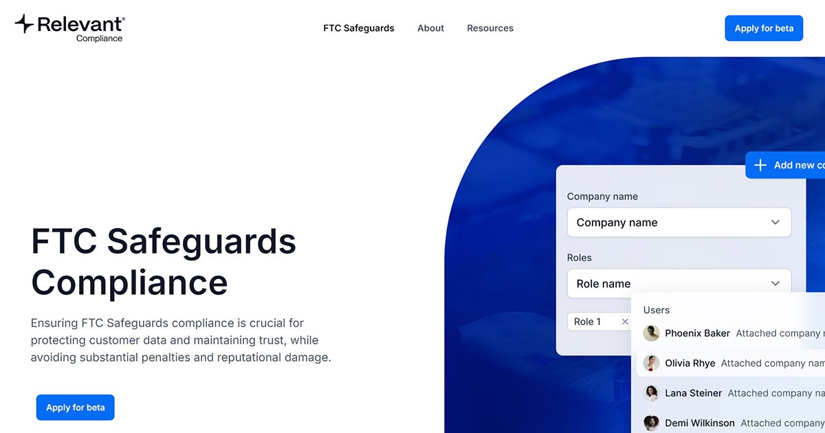 FTC Safeguards Compliance Truly Simplified - Relevant Compliance